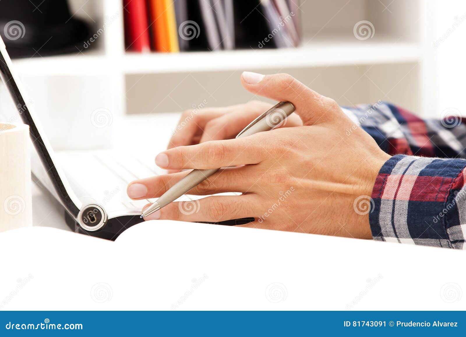 Hands with computer stock image. Image of typing, conferencing - 81743091