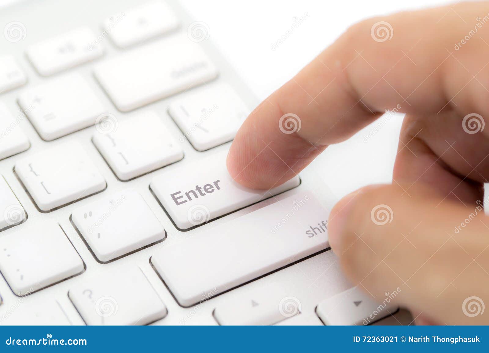 Hands with a Computer Keyboard. Stock Image - Image of hand, closeup ...