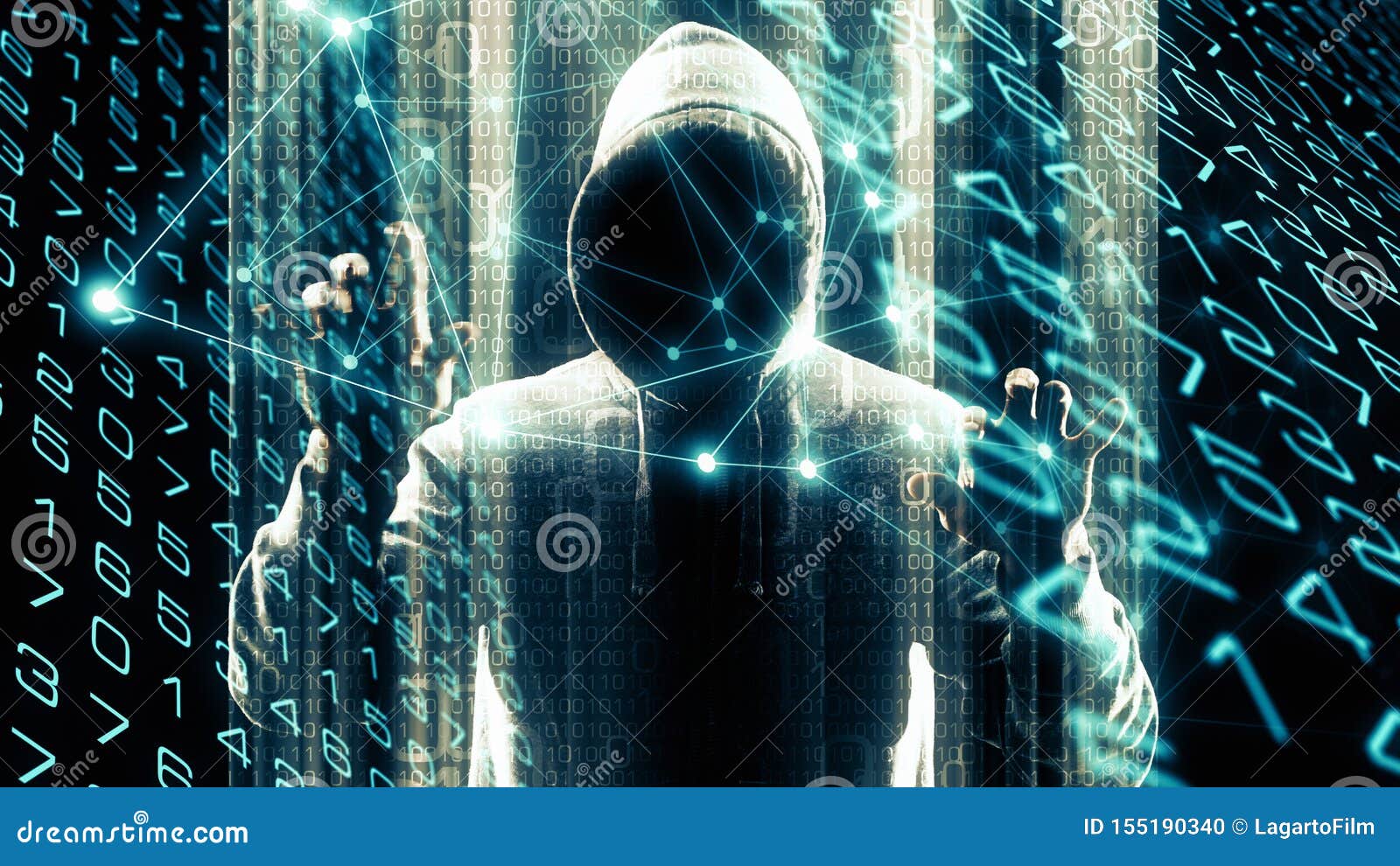 Hands Computer Virtual Keyboard Hack, Cyber Spying Stock Photo - Image ...