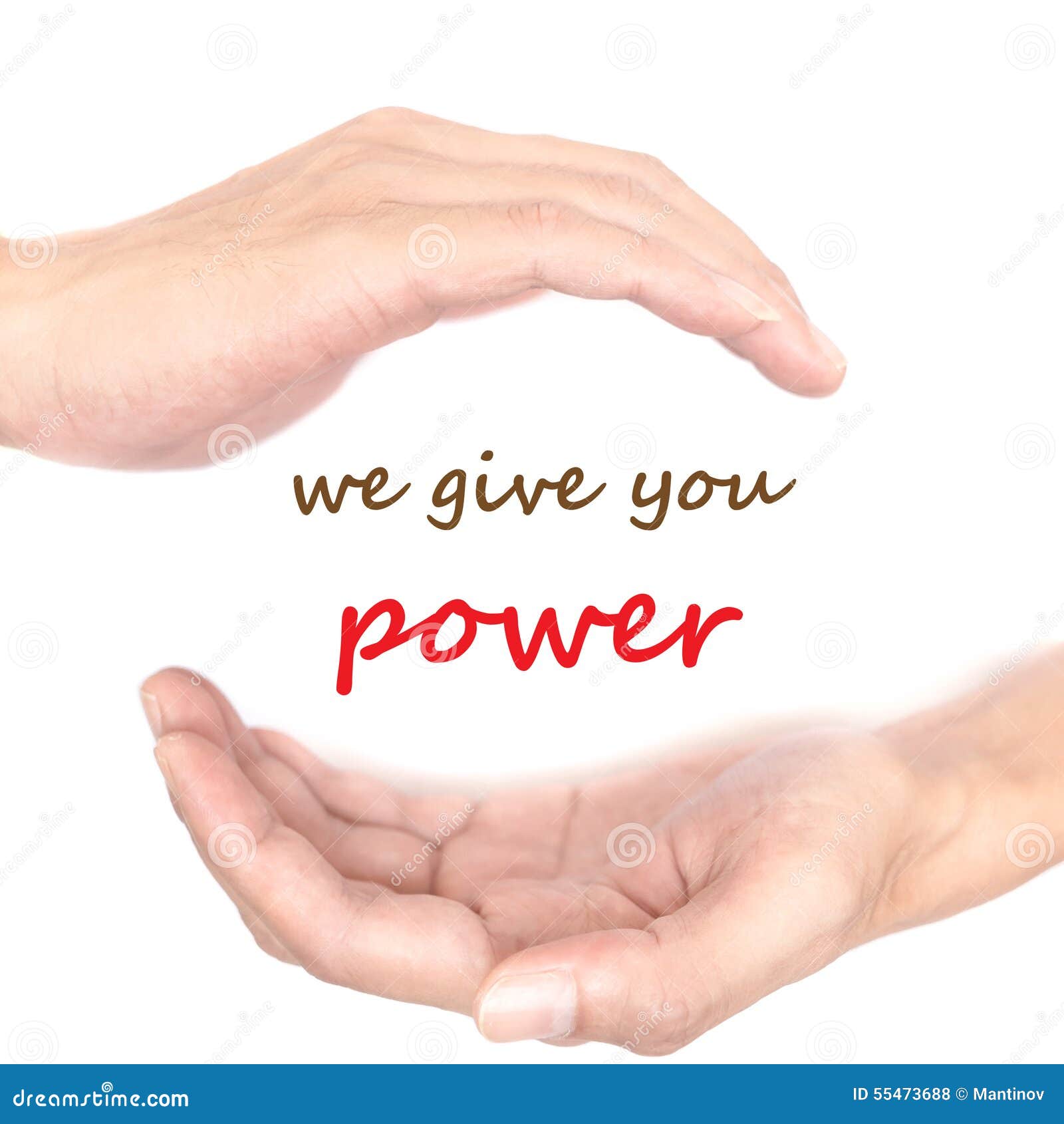 Hands Concept - we Give You Power Stock Photo - Image of inspiration ...