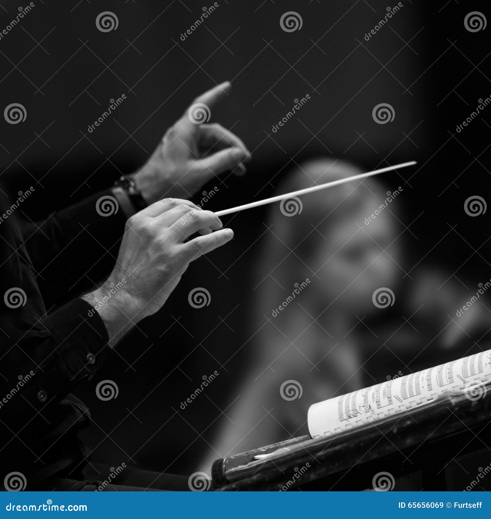 Hands of conductor stock image. Image of coordination - 65656069
