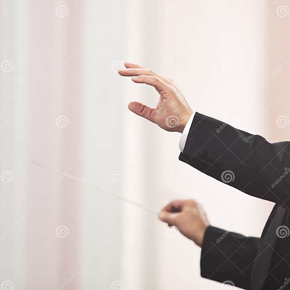 Hands of conductor stock image. Image of conductor, entertainment ...