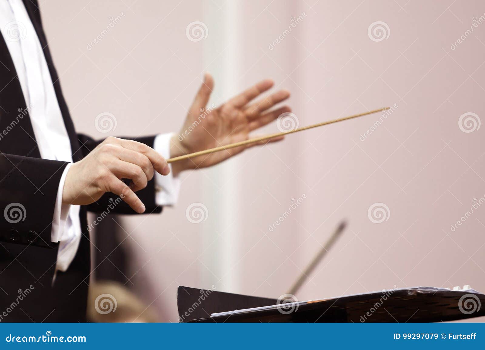 Hands of conductor stock image. Image of arts, concert - 99297079
