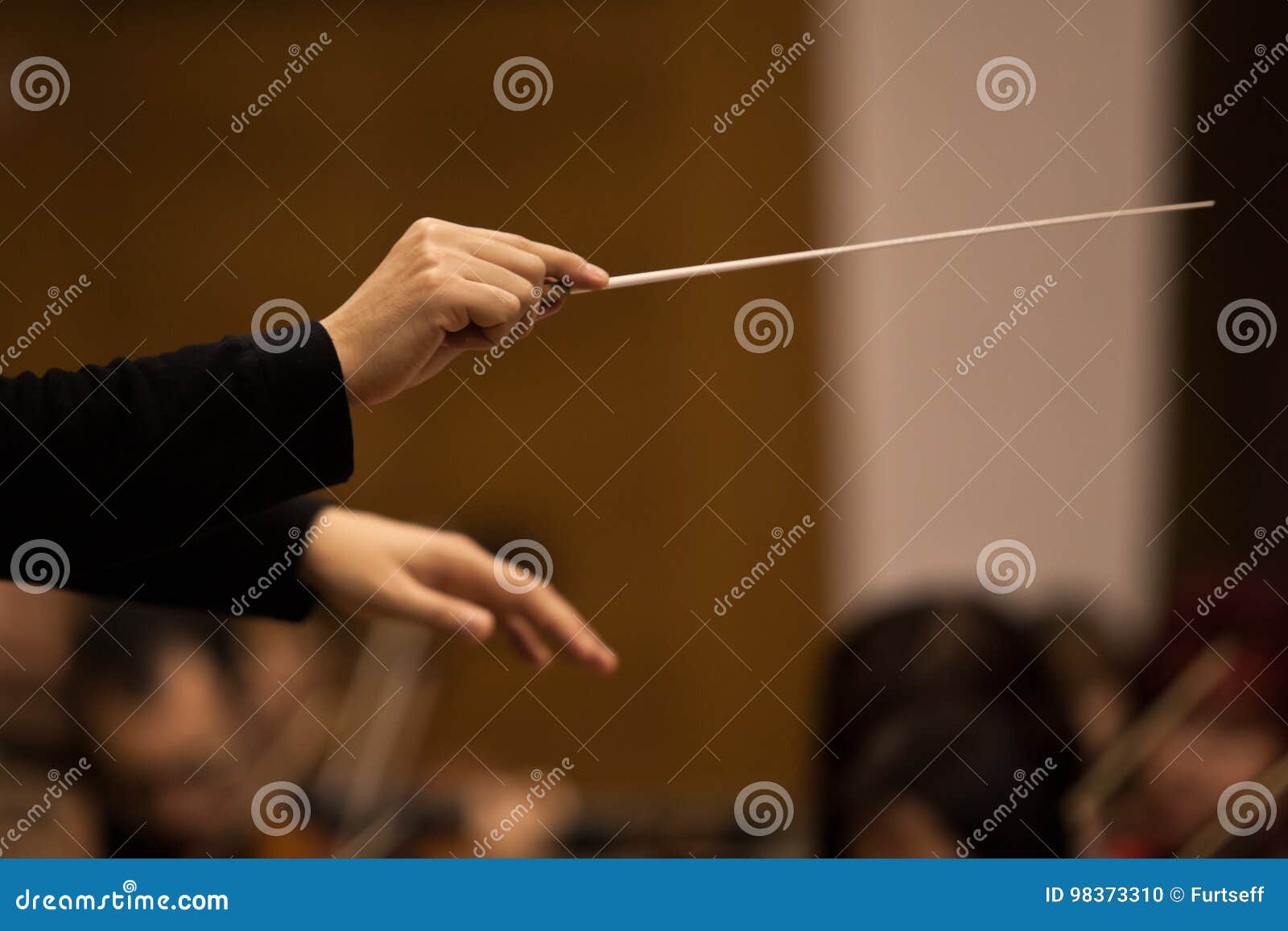 Hands of conductor stock photo. Image of guide, coordination - 98373310