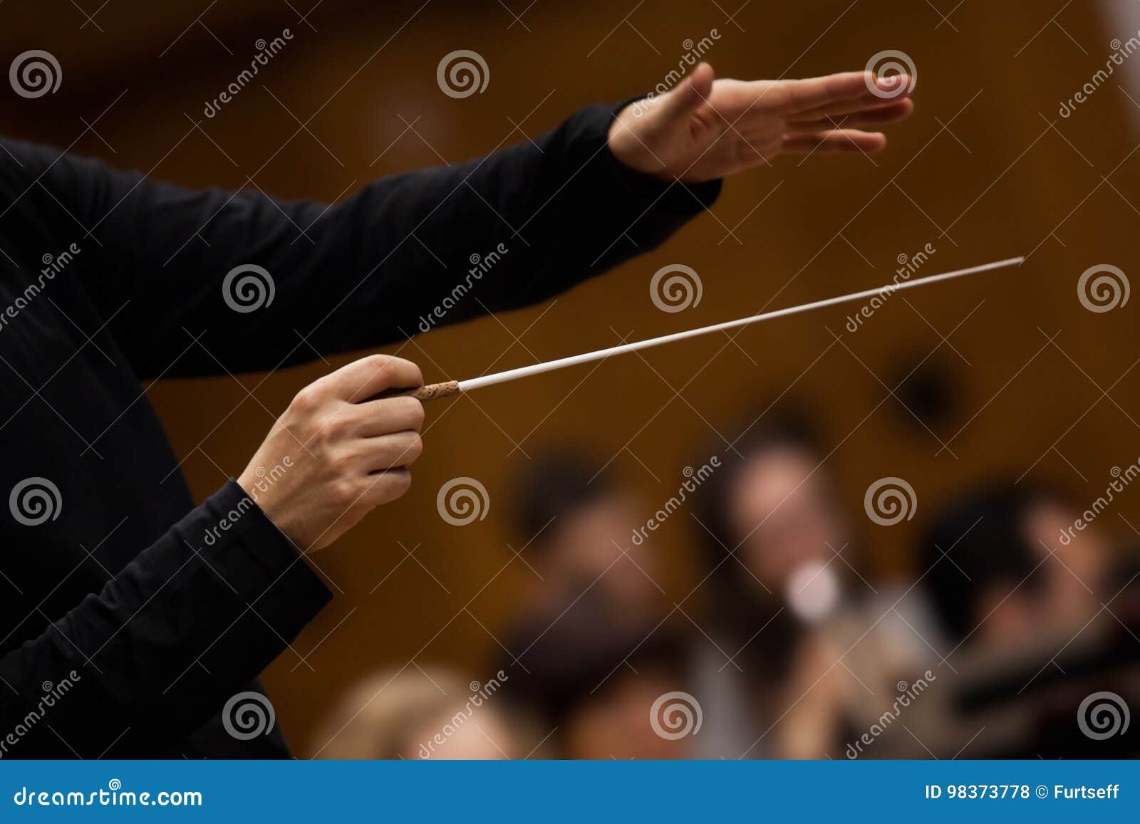Hands of conductor stock photo. Image of concentration - 98373778