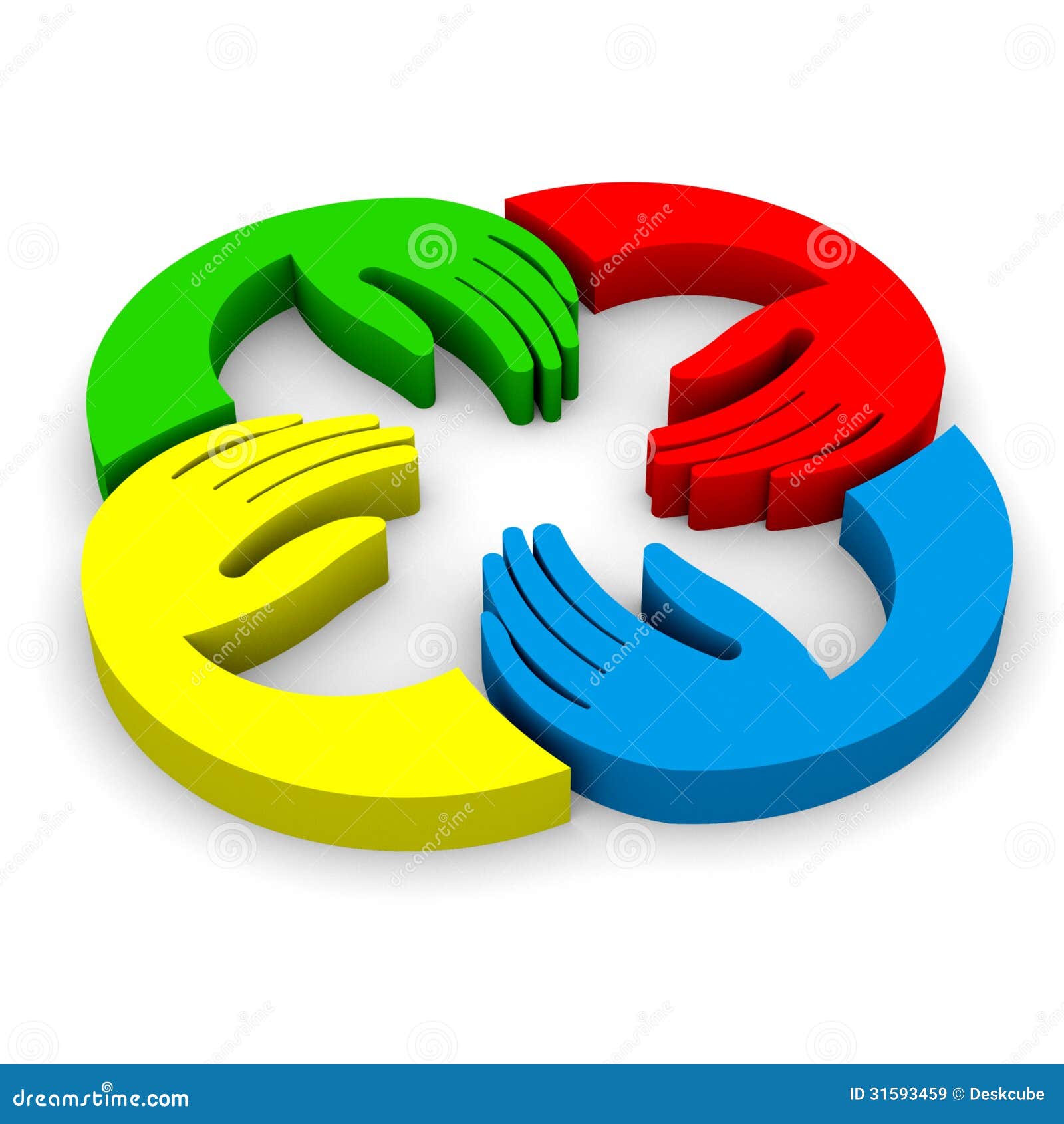 Hands connecting stock illustration. Illustration of head - 31593459