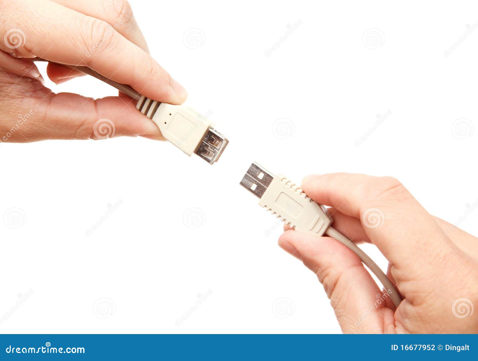 Hands Connecting USB Cables Stock Photo - Image of concepts, laptop ...