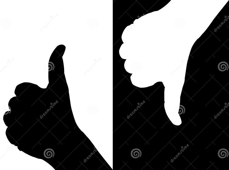 Hands in contrast stock illustration. Illustration of opposites - 21272509