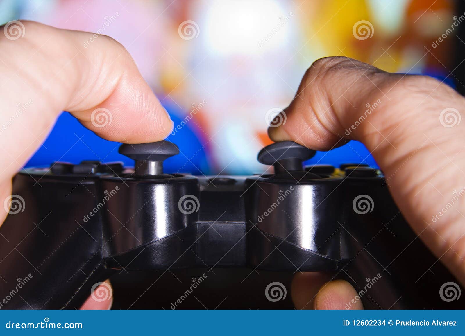 Hands and Control of the Console, Entertainment Stock Photo - Image of ...