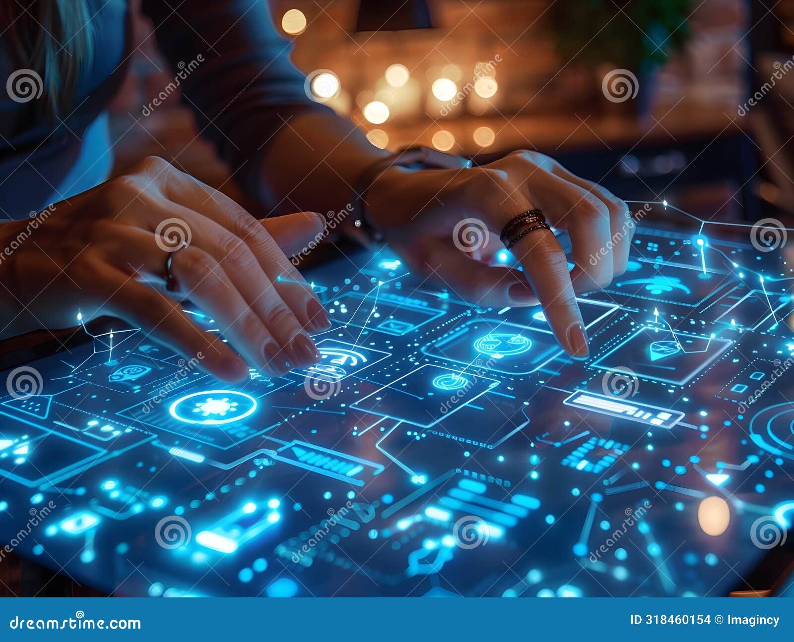 Hands Controlling Futuristic Smart Home Devices through Interactive ...