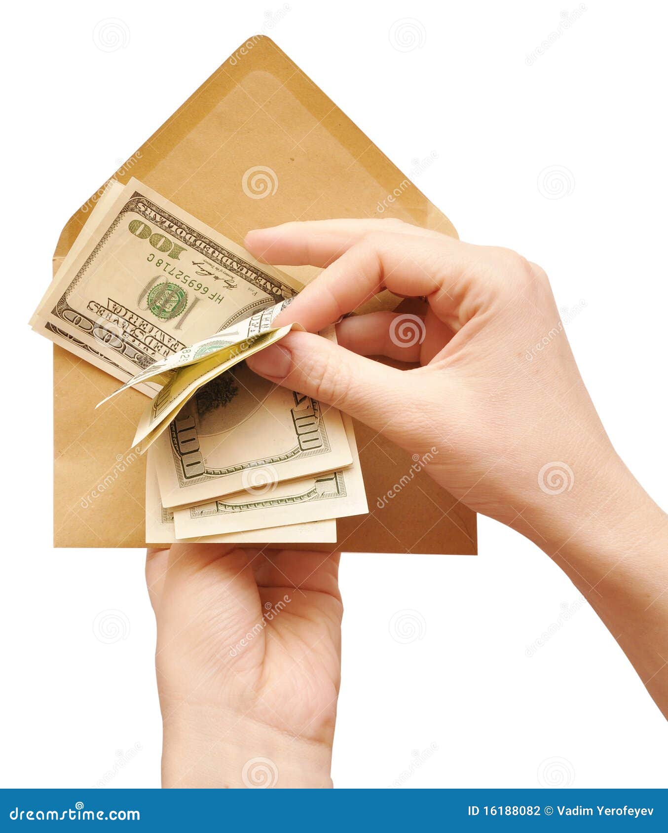 Hands is Counting a Cash in an Envelope Stock Photo - Image of earnings ...