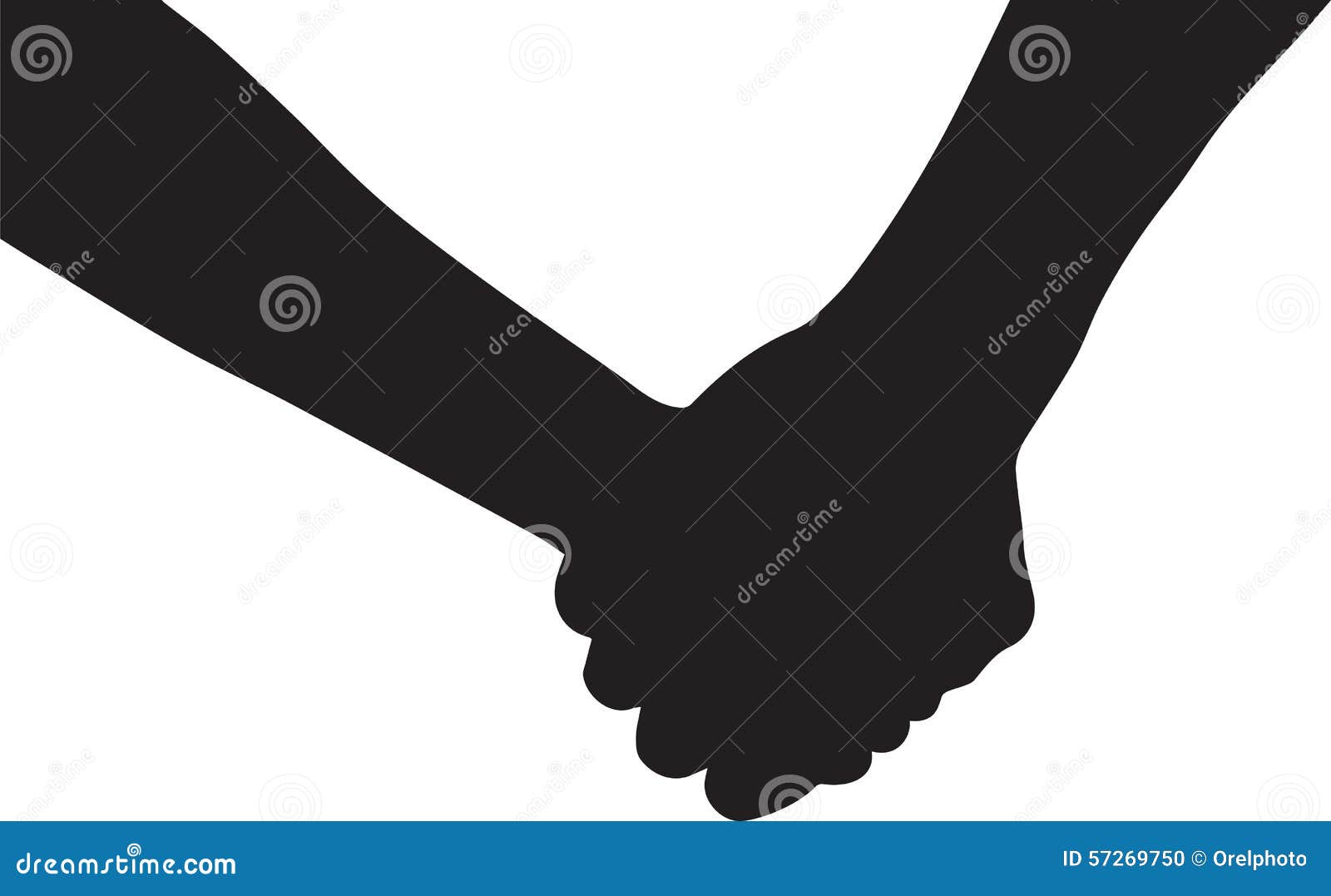 Hands of couple in love stock vector. Illustration of hand - 57269750