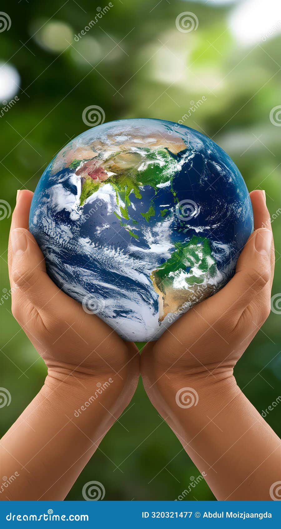 Hands Cradle Earth Gently, Symbolizing Importance of Environmental ...