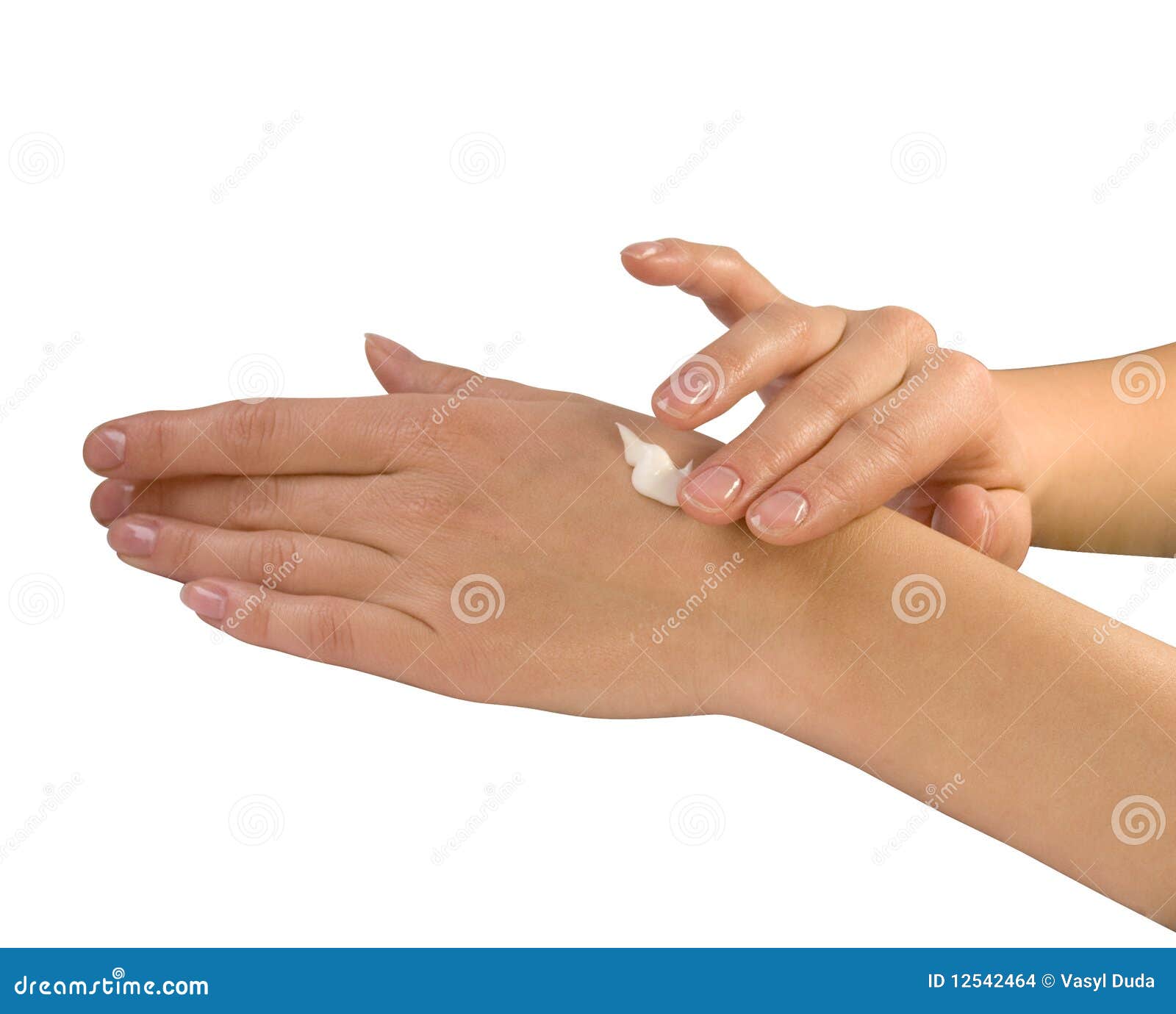 Hands with cream stock photo. Image of lifestyle, cosmetic - 12542464