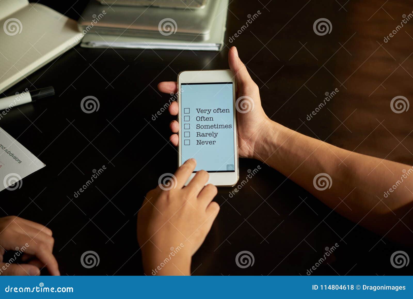 Filling survey stock photo. Image of customer, business - 114804618
