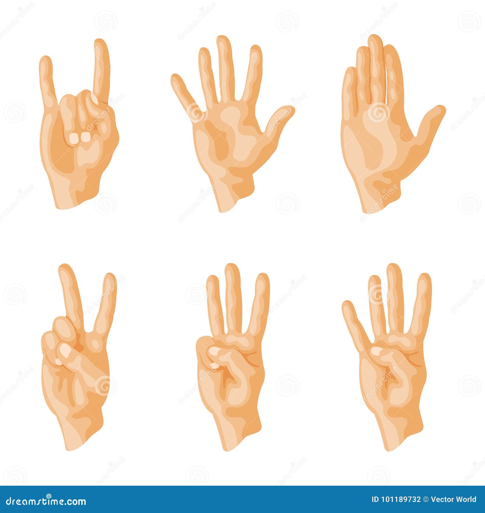 Hands Deaf-mute Different Gestures Human Arm People Communication ...