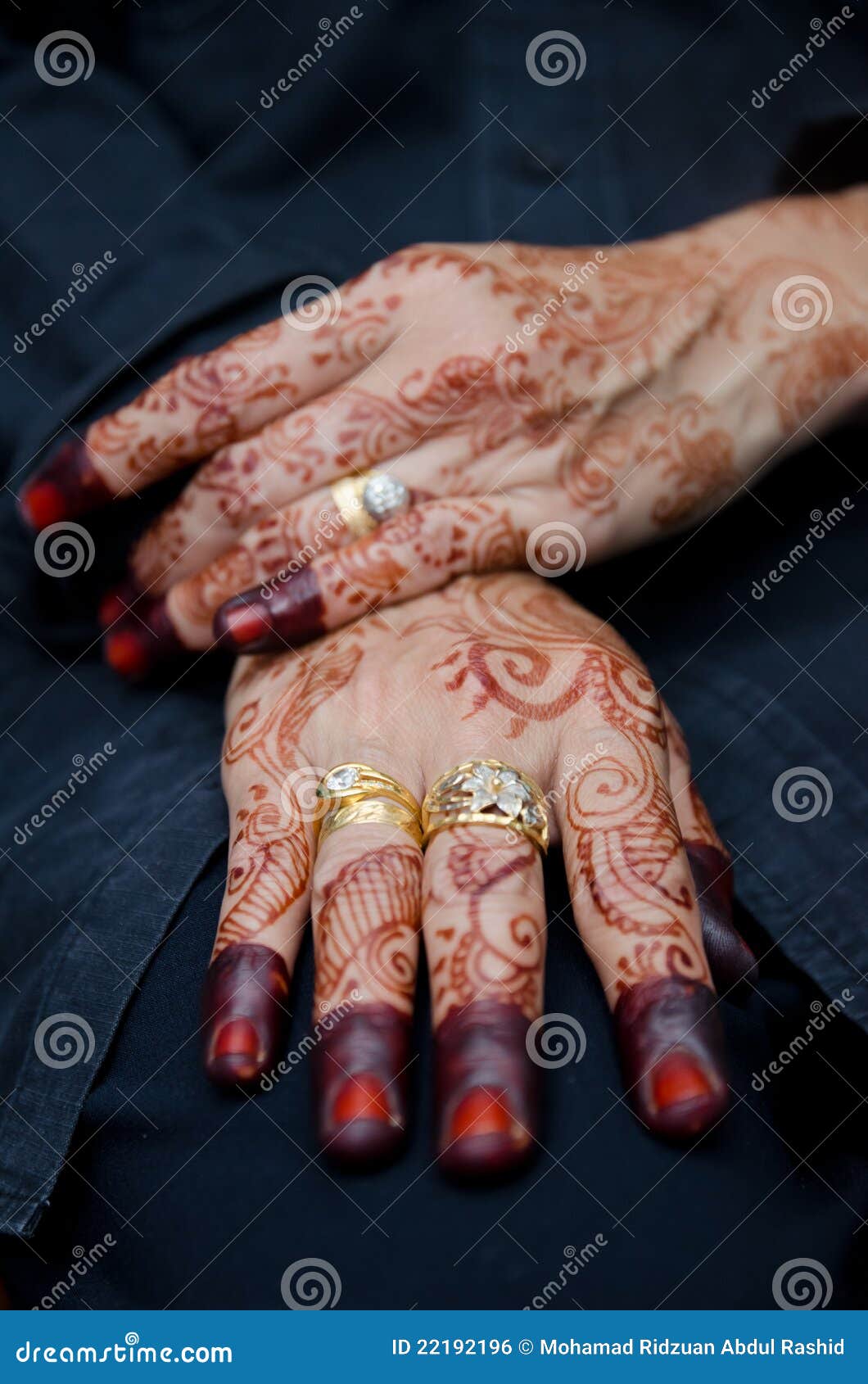 Hands Decorated with Henna stock photo. Image of hand - 22192196