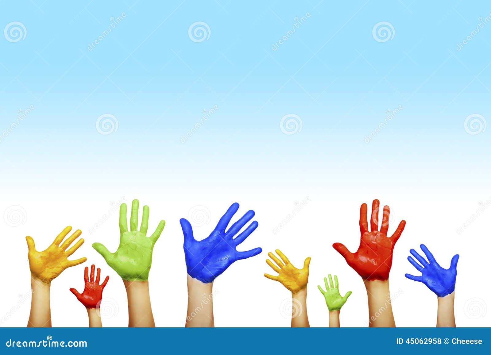 Hands of different colors stock photo. Image of human - 45062958