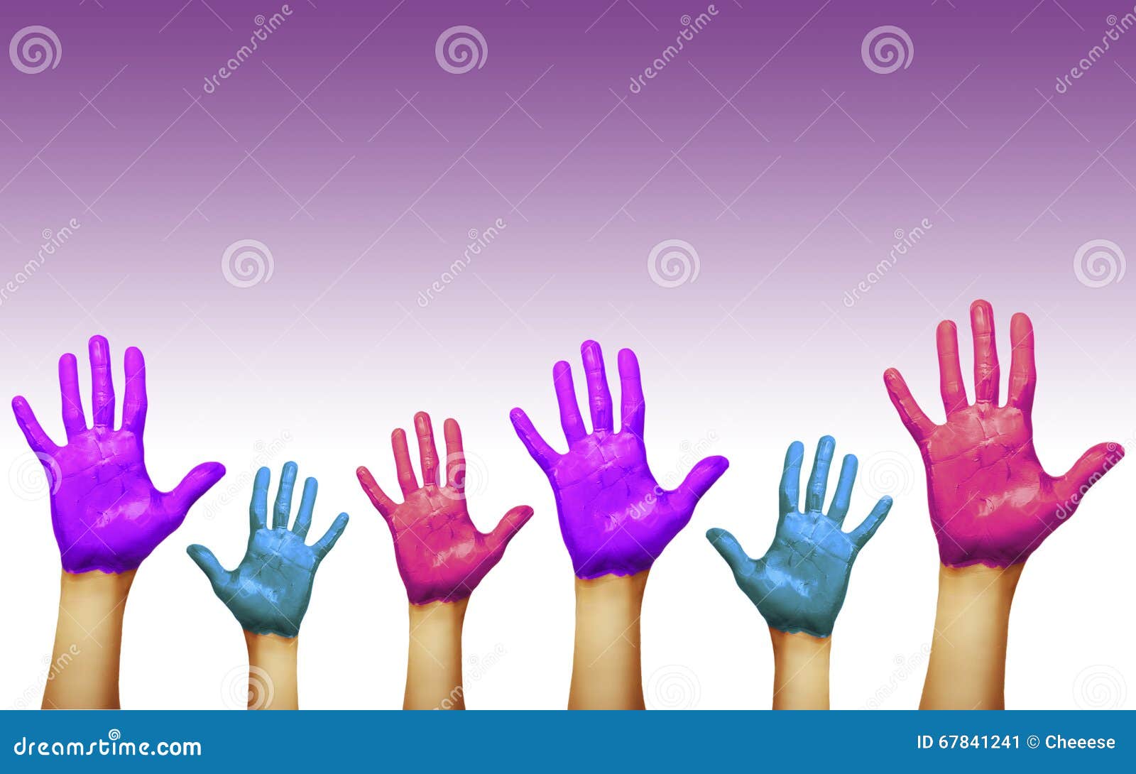 Hands of different colors stock image. Image of border - 67841241