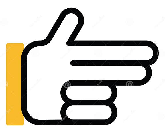 Hands direction, icon stock vector. Illustration of pointer - 259400102