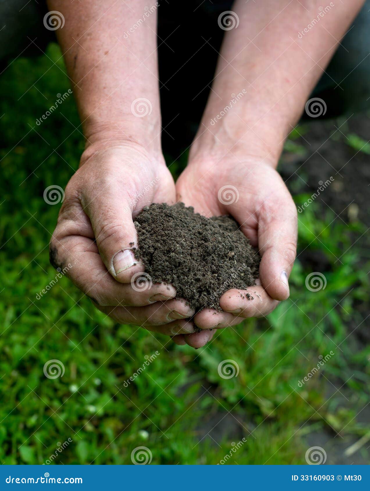 Hands & dirt stock image. Image of horizontal, holding - 33160903