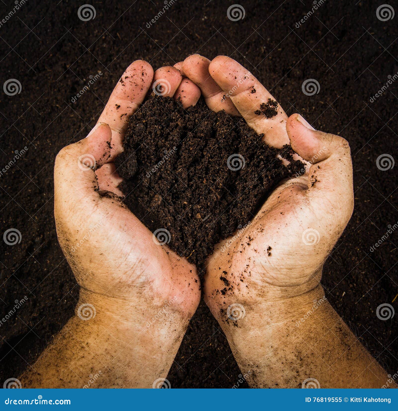 Hands Dirty with Clay , Soil Background Stock Image - Image of hands ...