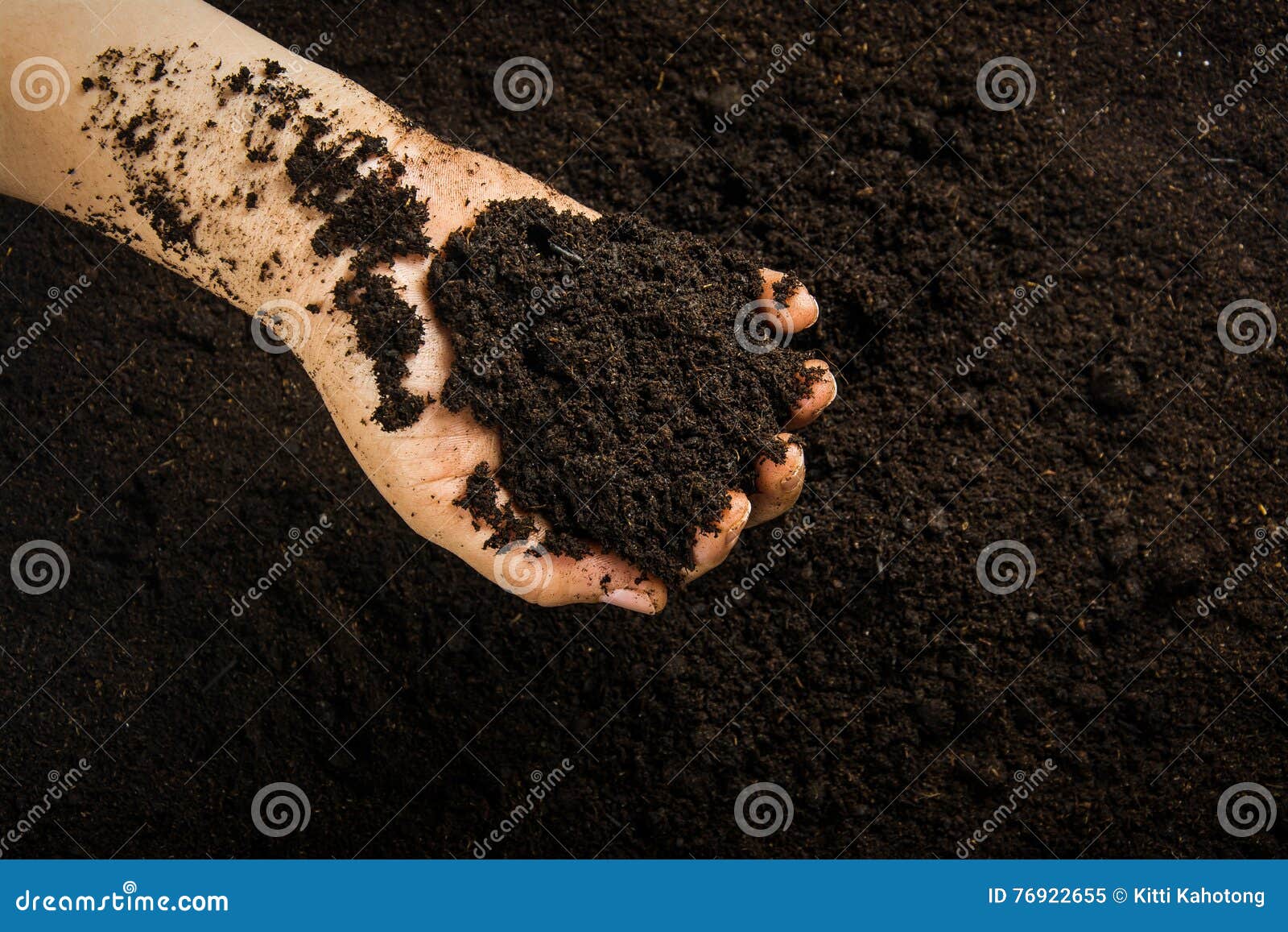 Hands Dirty with Clay , Soil Background Stock Image - Image of ...