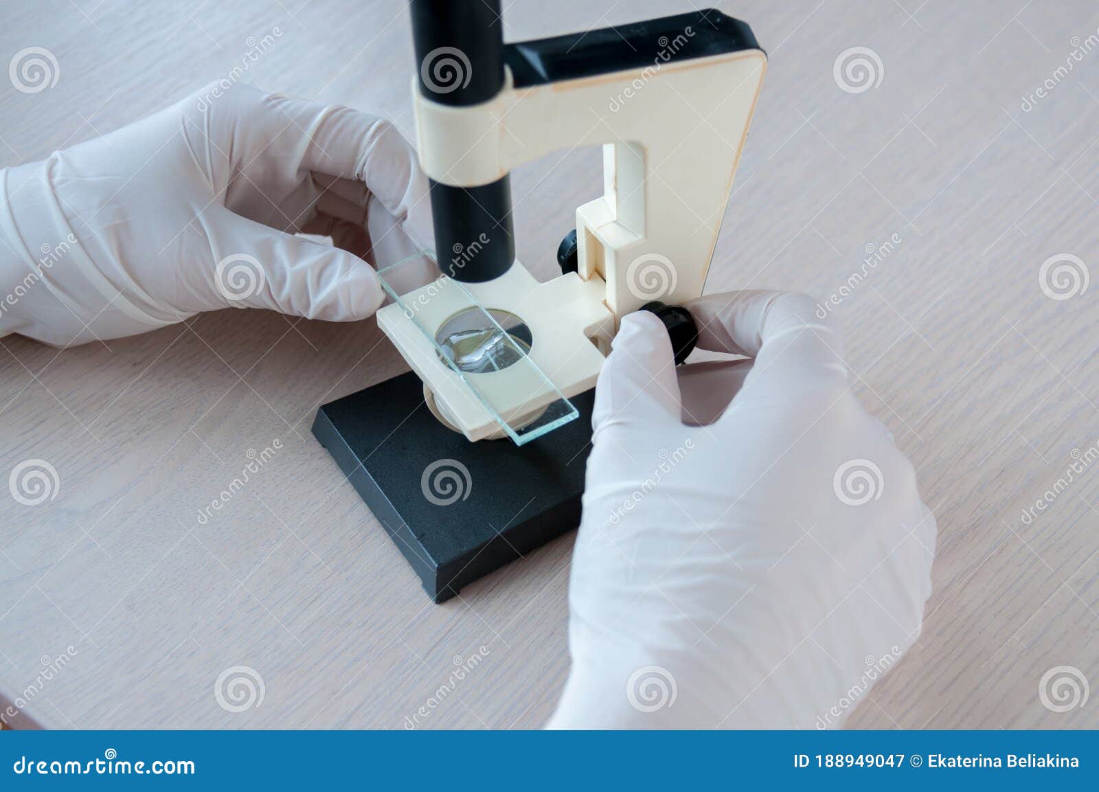 Lab Analysis Under Microscope Royalty-Free Stock Image | CartoonDealer ...