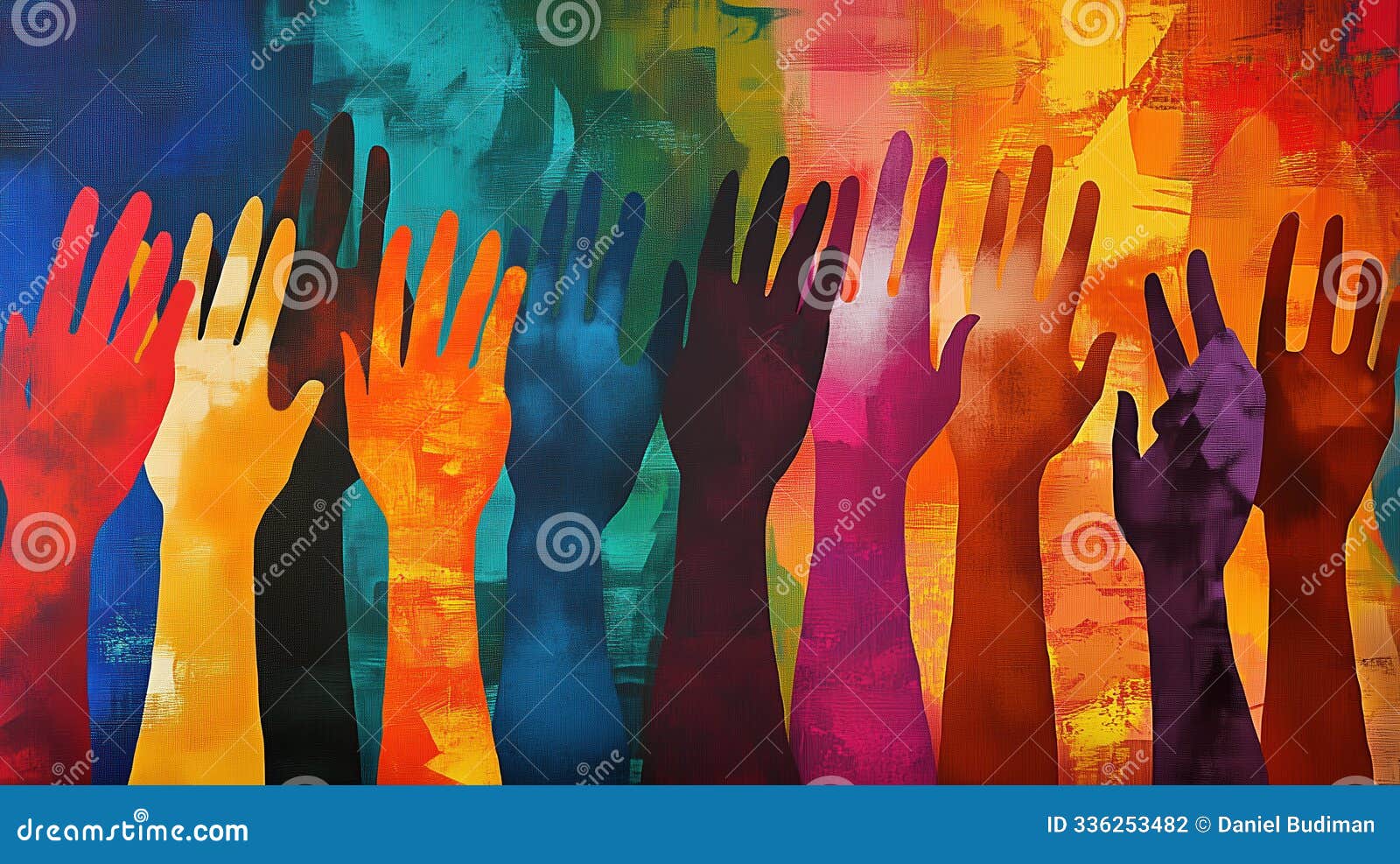 Hands of Diverse Group of People Together Raised Up. Concept of Support ... Hands of Diverse Group of People Together Raised Up. Concept of Support ...