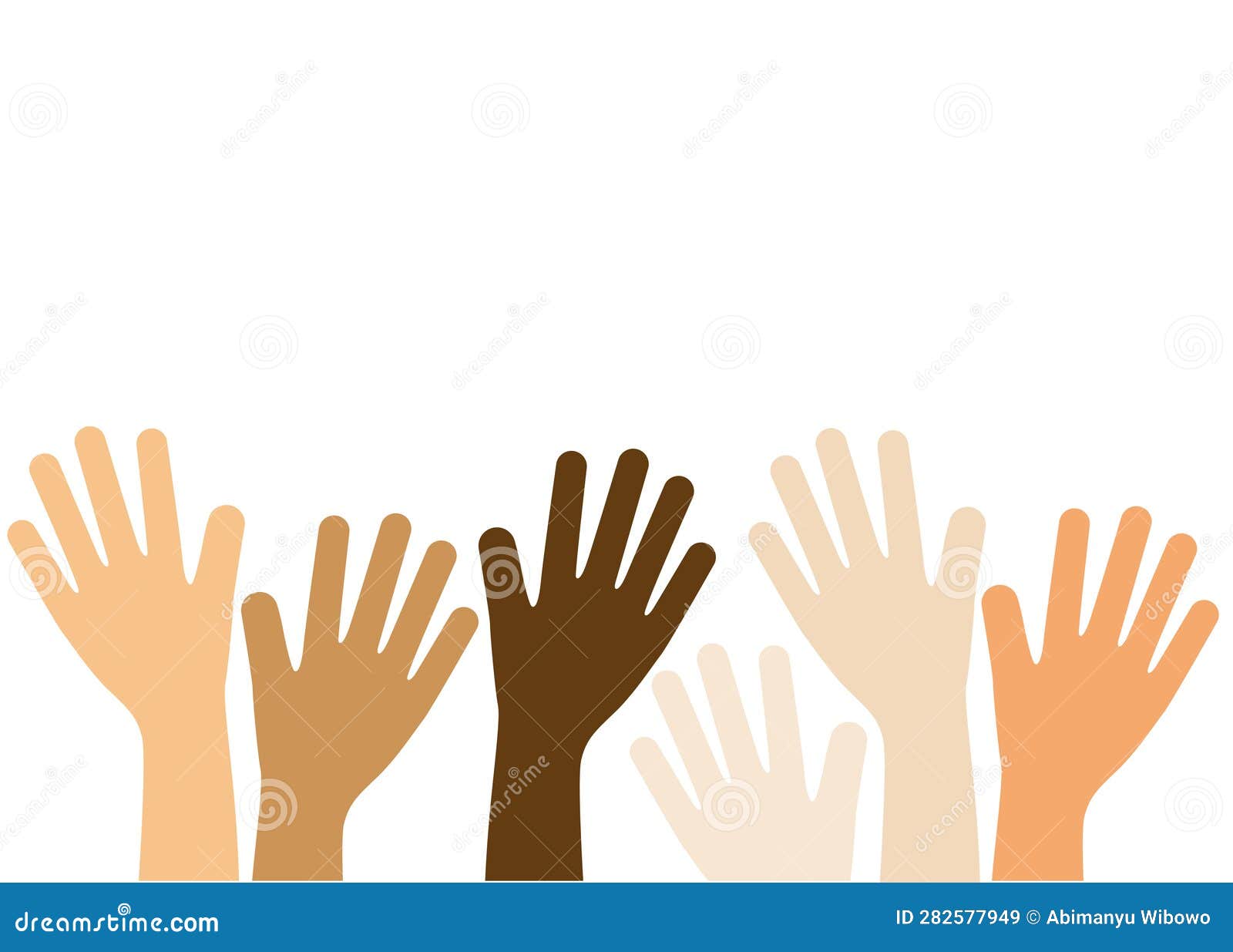 Hands Diversity Muticolor Multiethnic Stock Vector - Illustration of ...