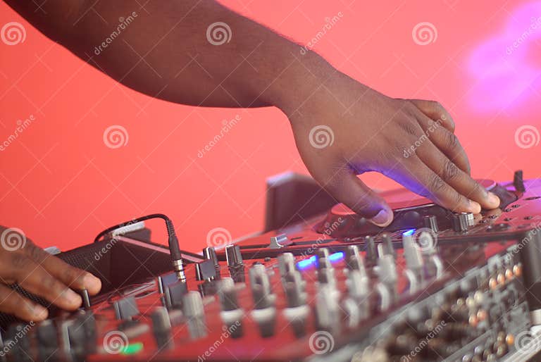 Hands of a DJ stock photo. Image of clubbing, entertain - 7497222