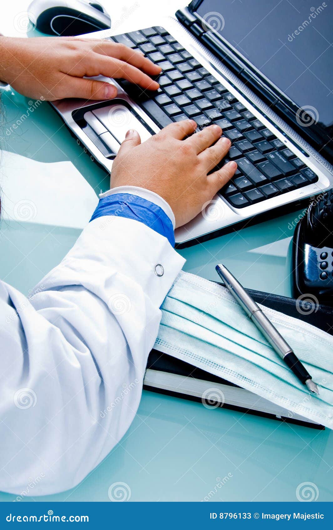 Hands of Doctor and Notebook Stock Image - Image of clinic, physician ...