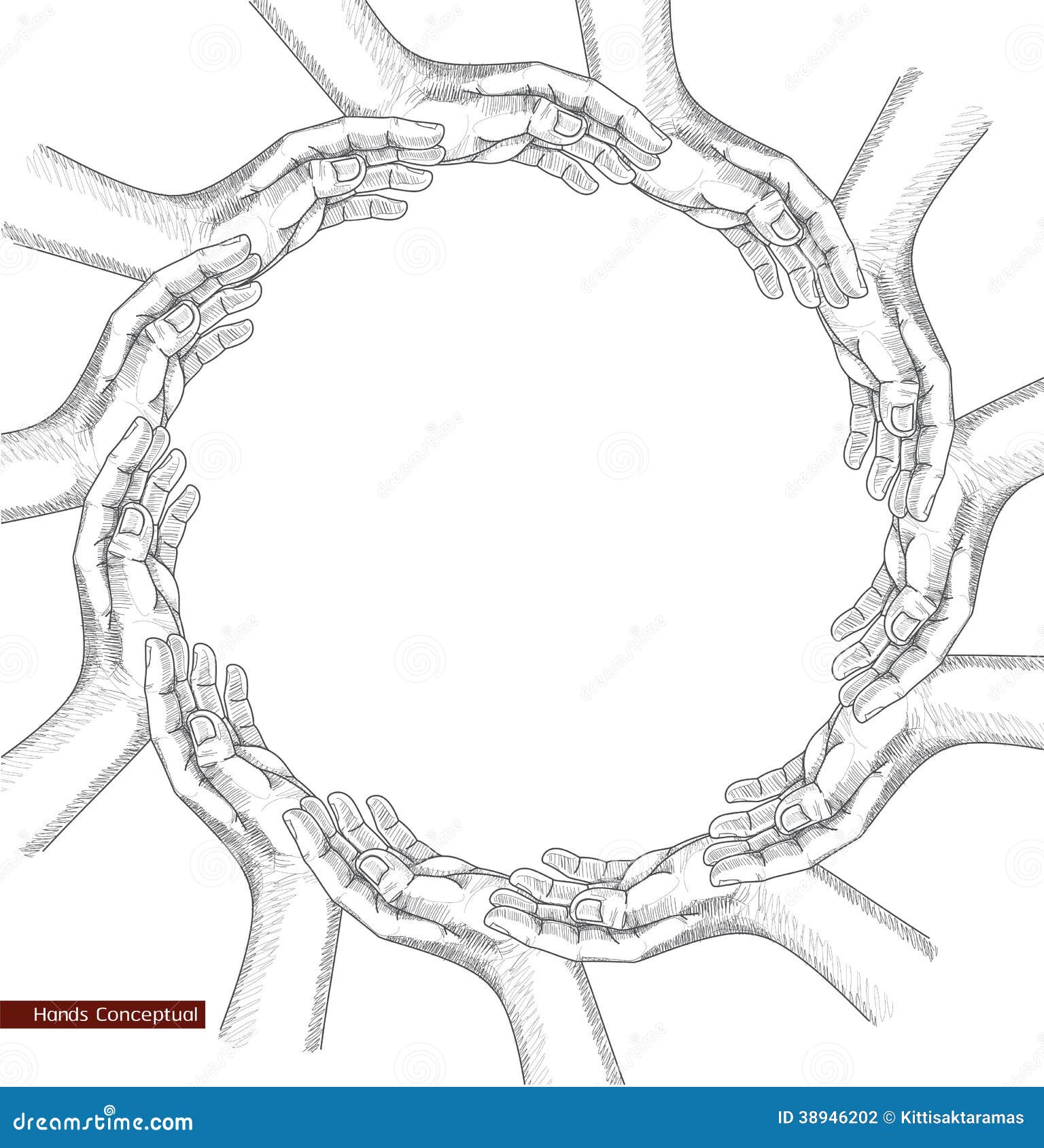 Hands Drawing Realistic Sketch. Watercolor Hands Gesture Set. Isolated ...