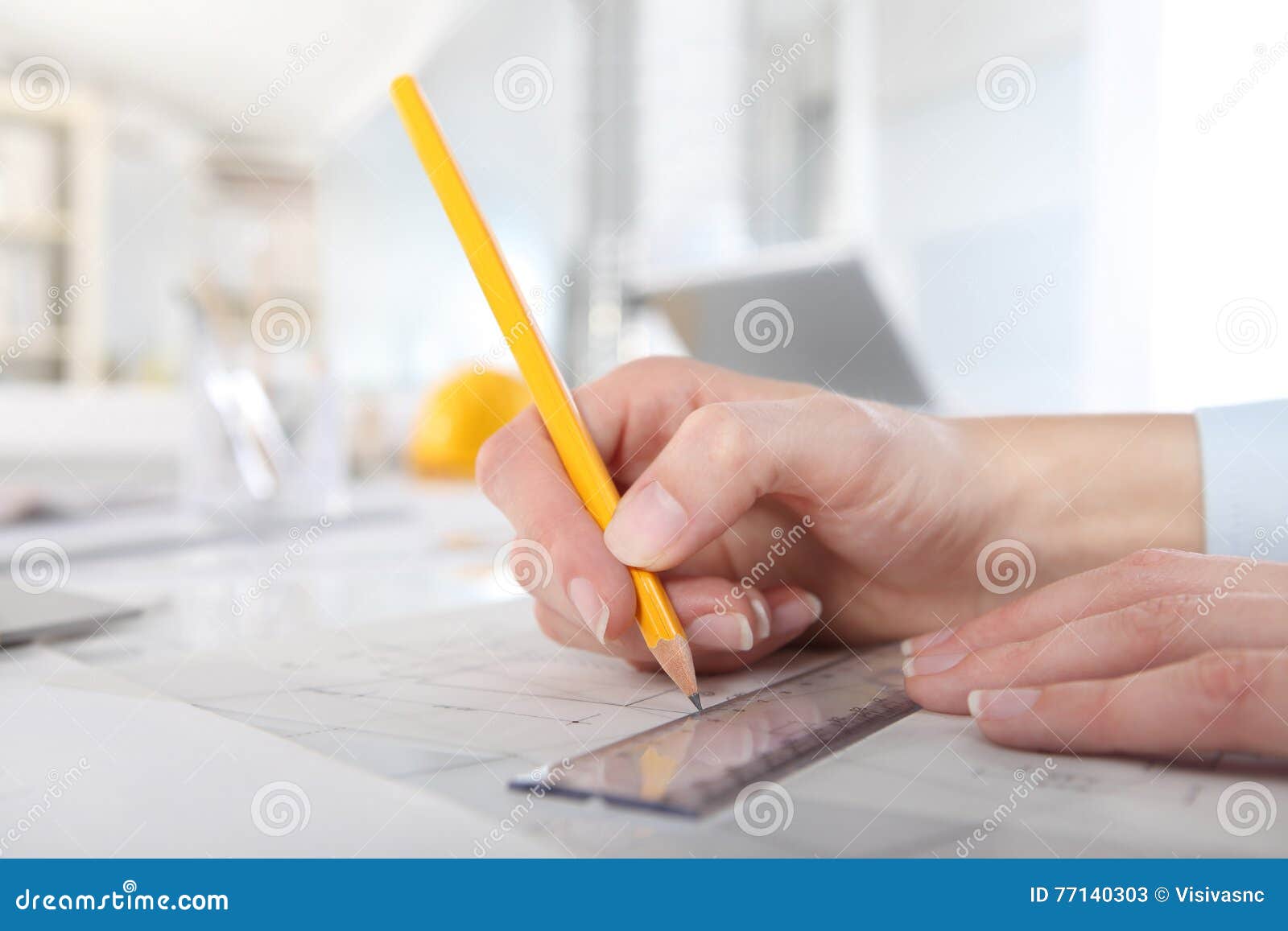 Hands Drawing With Pencil And Ruler Stock Image | CartoonDealer.com ...