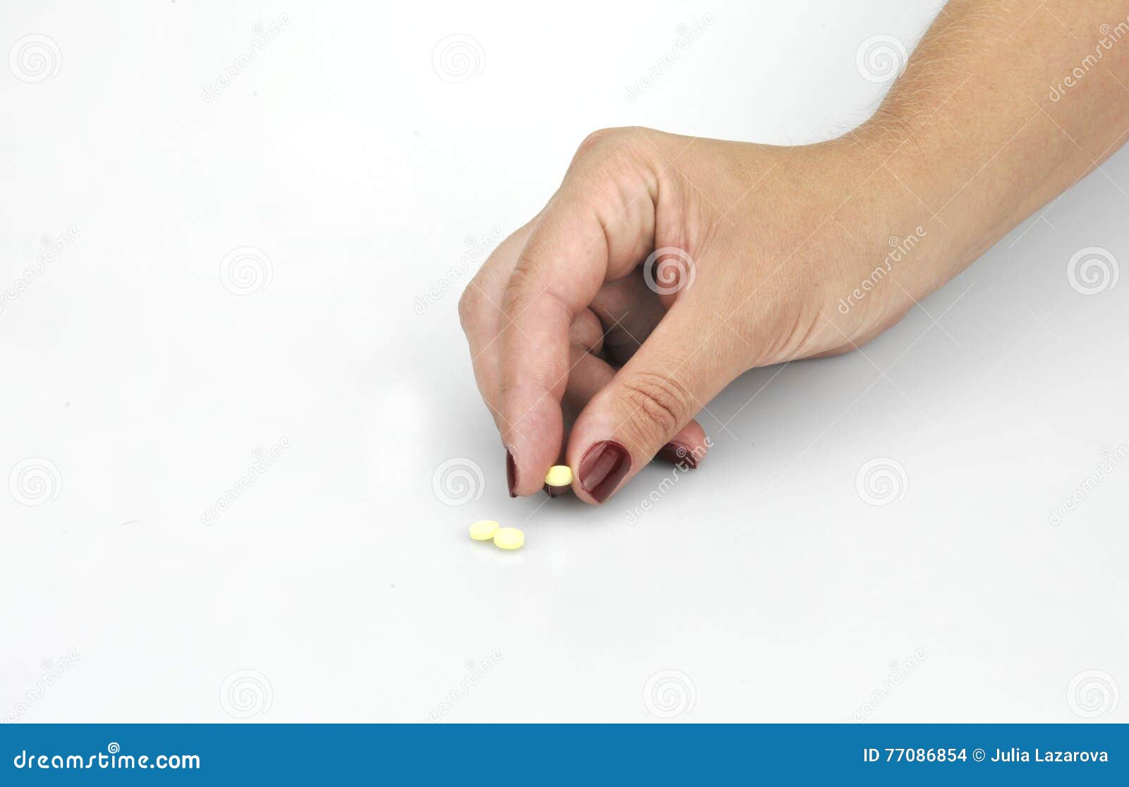 Hands with Drugs Isolated at White September 11, 2016 Stock Photo ...