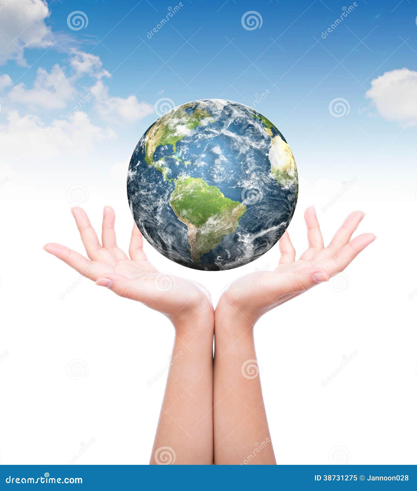 Hands with earth stock image. Image of hand, environmental - 38731275