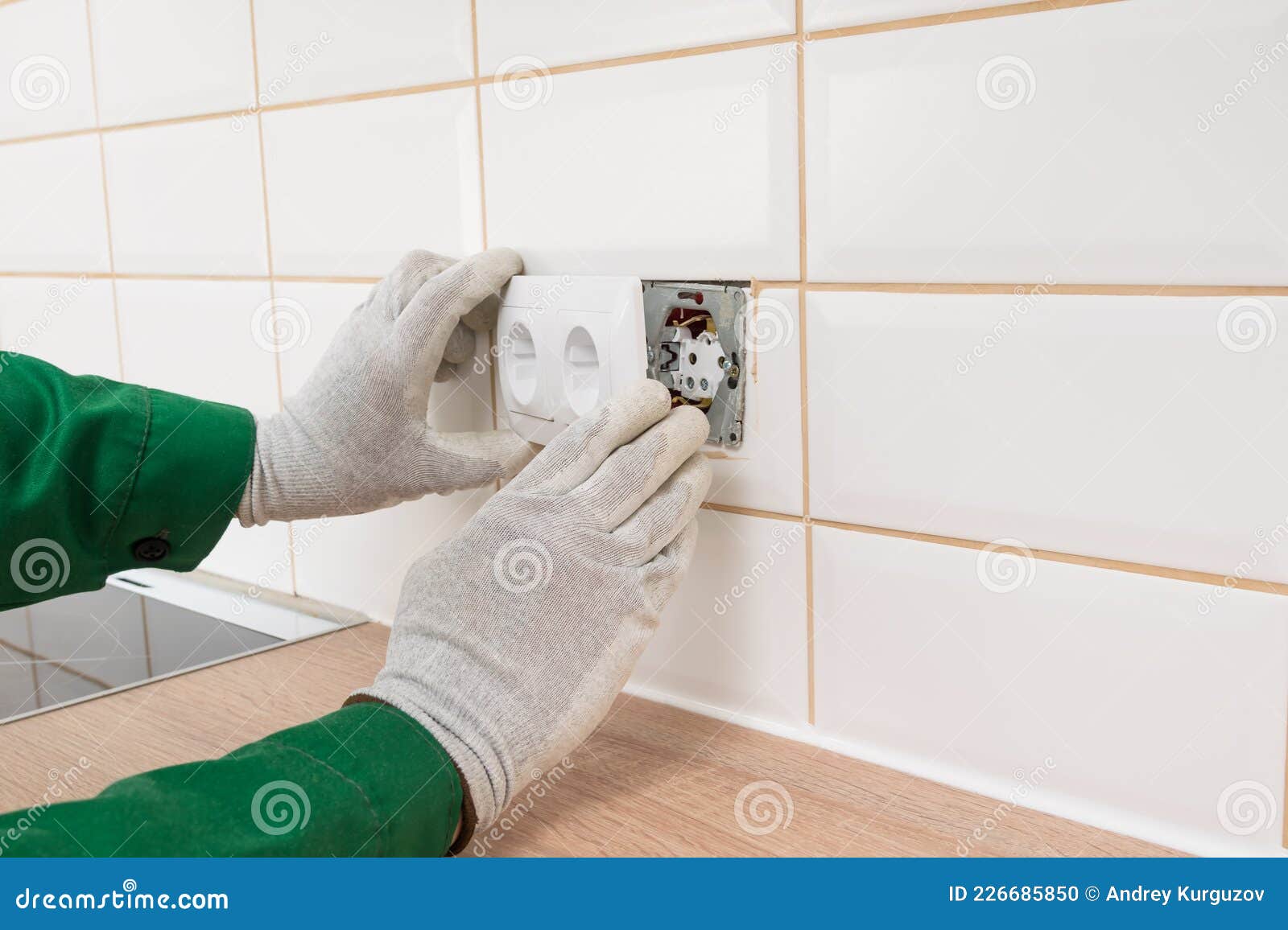 The Hands of the Electrician Install the Socket Stock Photo - Image of ... The Hands of the Electrician Install the Socket Stock Photo - Image of ...
