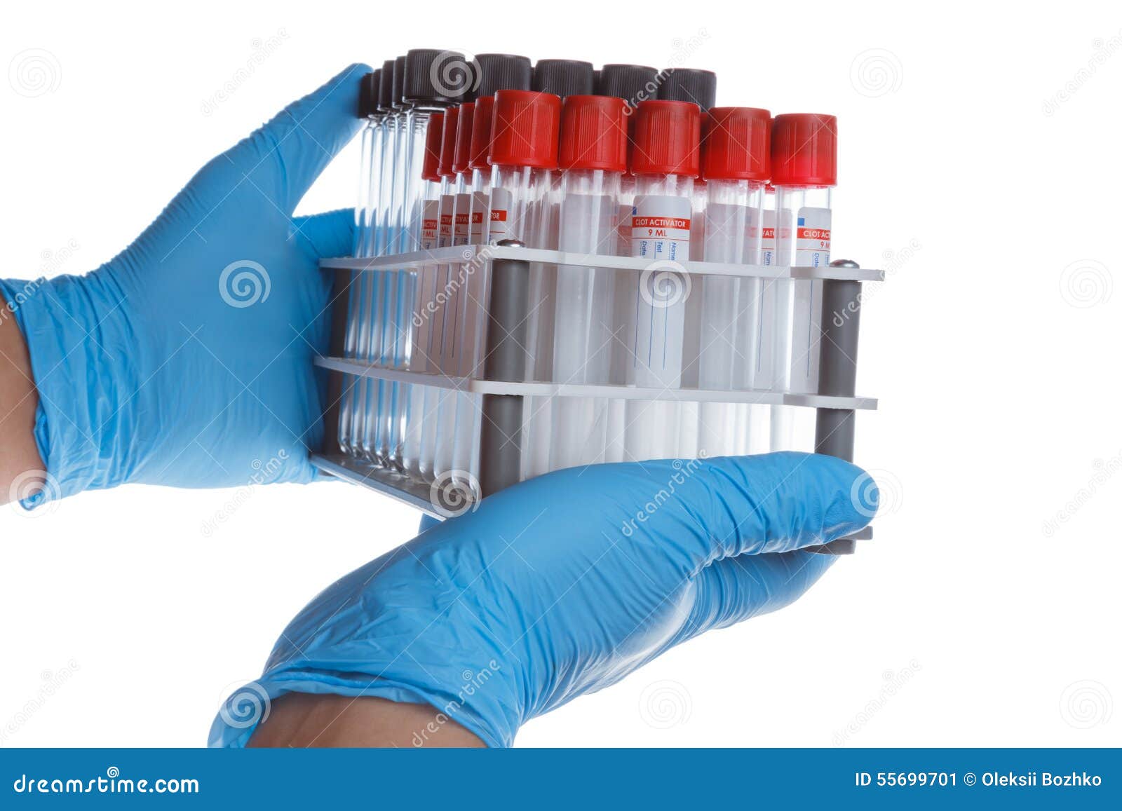 Hands with a Empty Test Tube Stock Image - Image of infirmary, medical ...