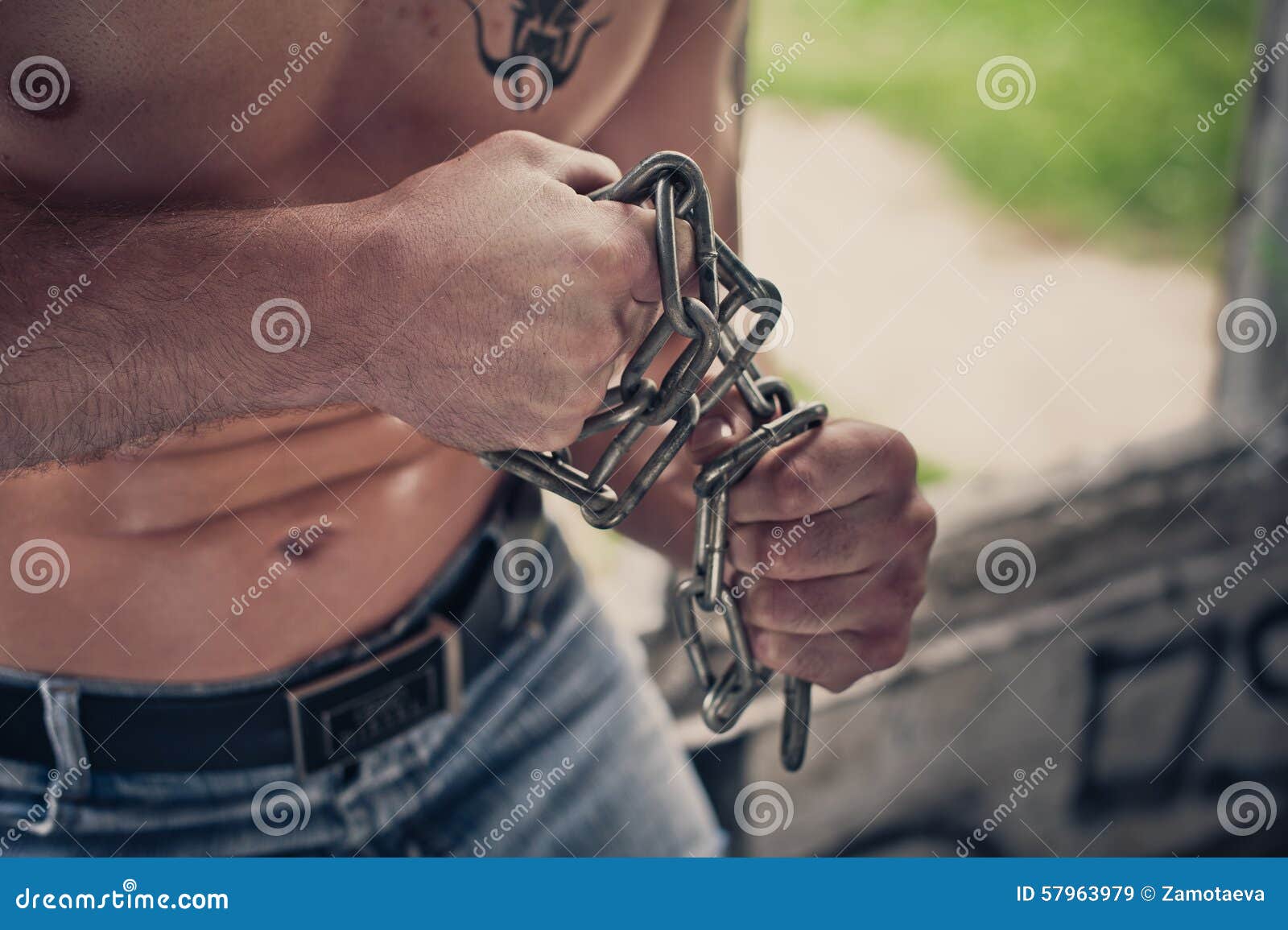 Hands Entangled by a Chain 3490. Stock Image - Image of chain, prisoner ...