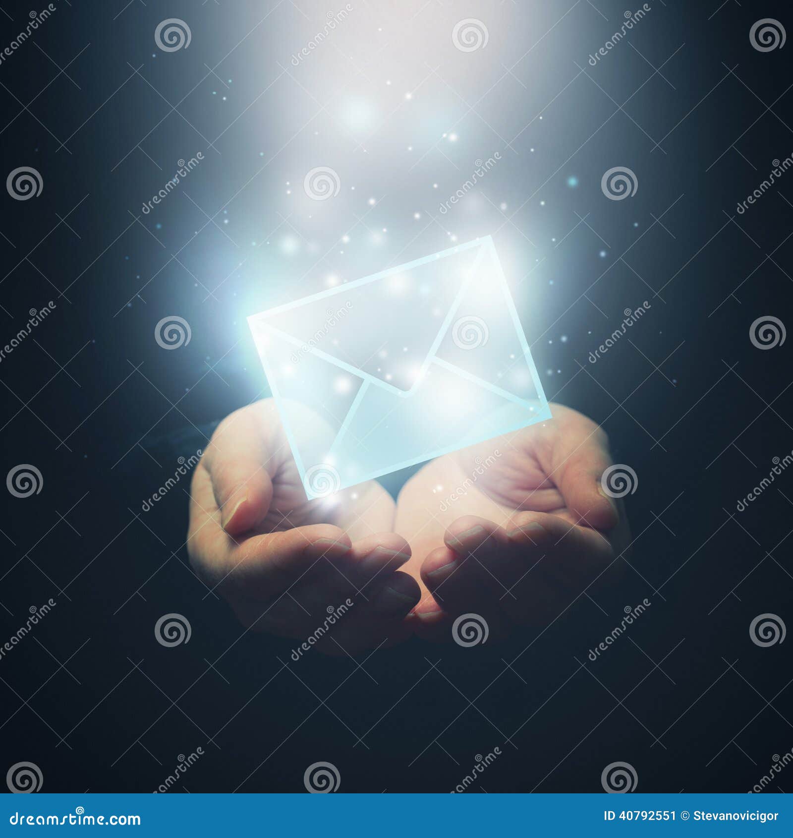 Hands with Envelope. E-mail, Global Communications, Mail or Cont Stock ...