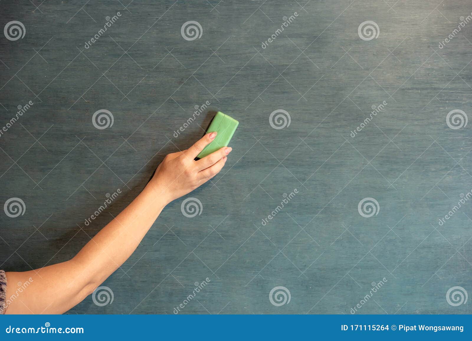 Hands are Erasing the Blackboard.in the Teaching of the Use of the ...