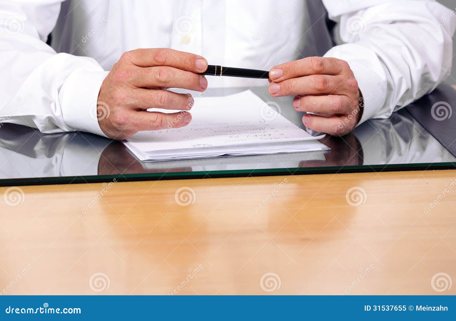 Hands of Explaining Business Man Stock Image - Image of leisure, office ...