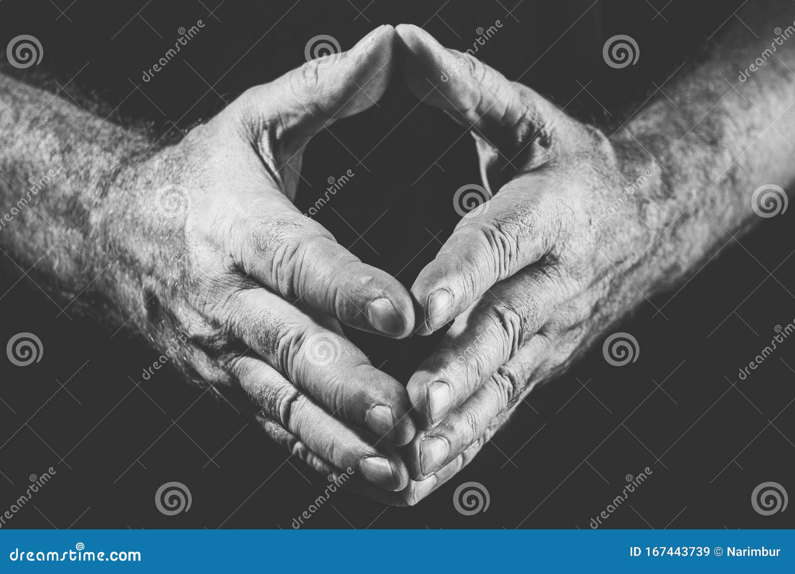Hands Expressing Concentration, in Black and White 库存图片 - 图片 包括有 减速火箭 ...