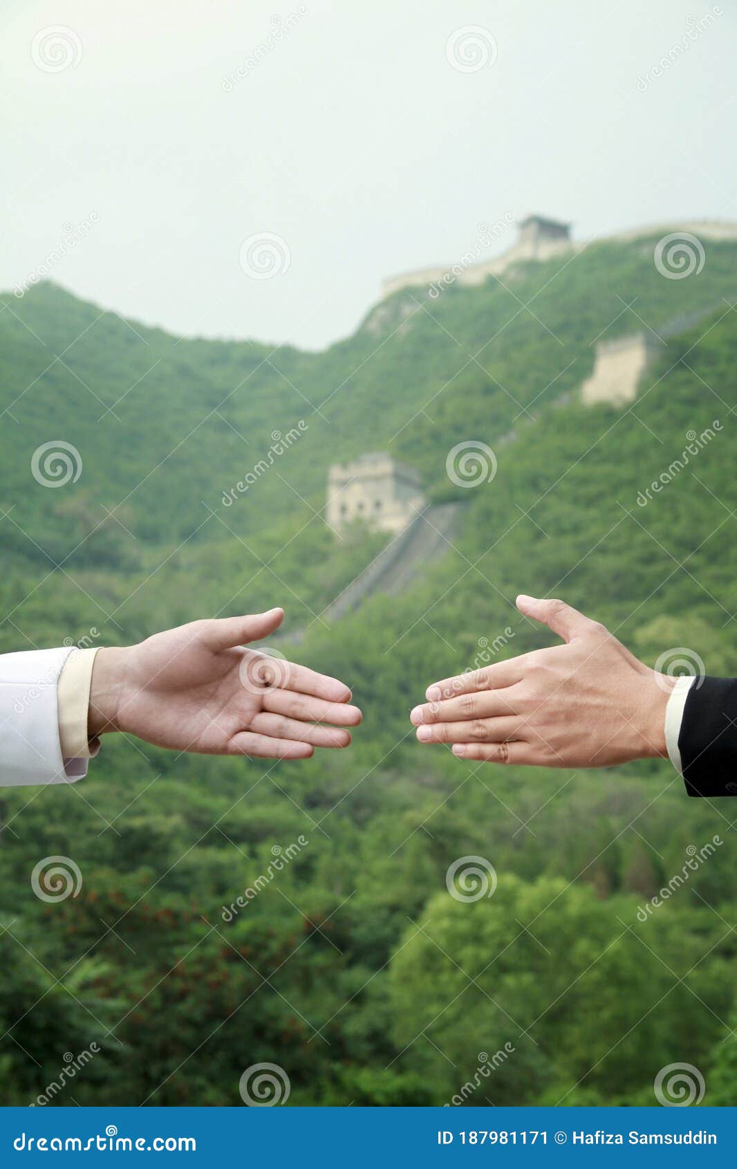 Hands Extended for Handshake. Conceptual Image Stock Image - Image of ...