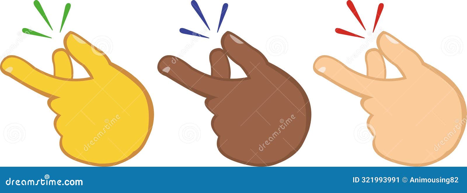 Hands fingers snapping stock vector. Illustration of caucasian - 321993991