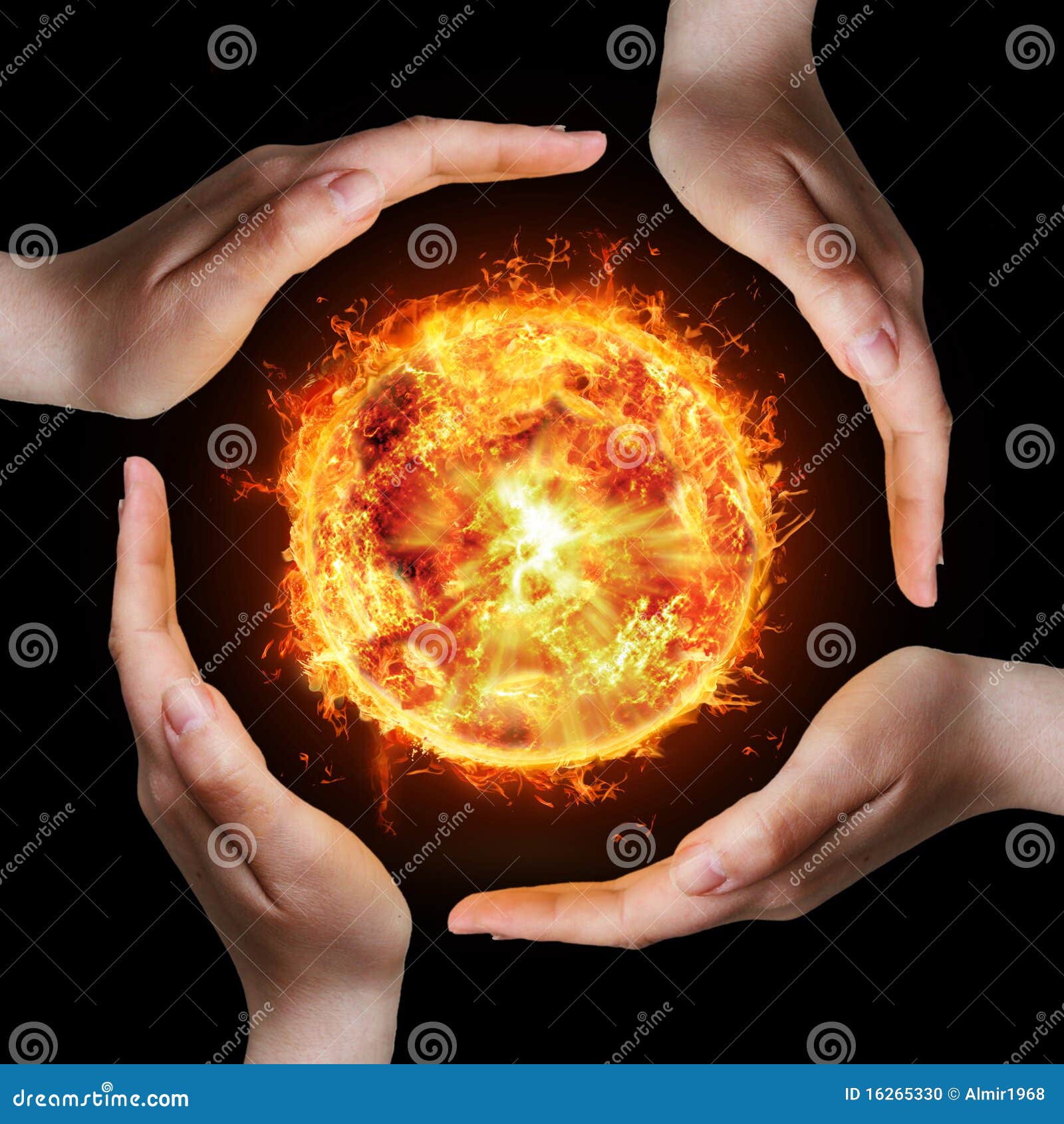 Hands and fire stock photo. Image of bonfire, royalty - 16265330
