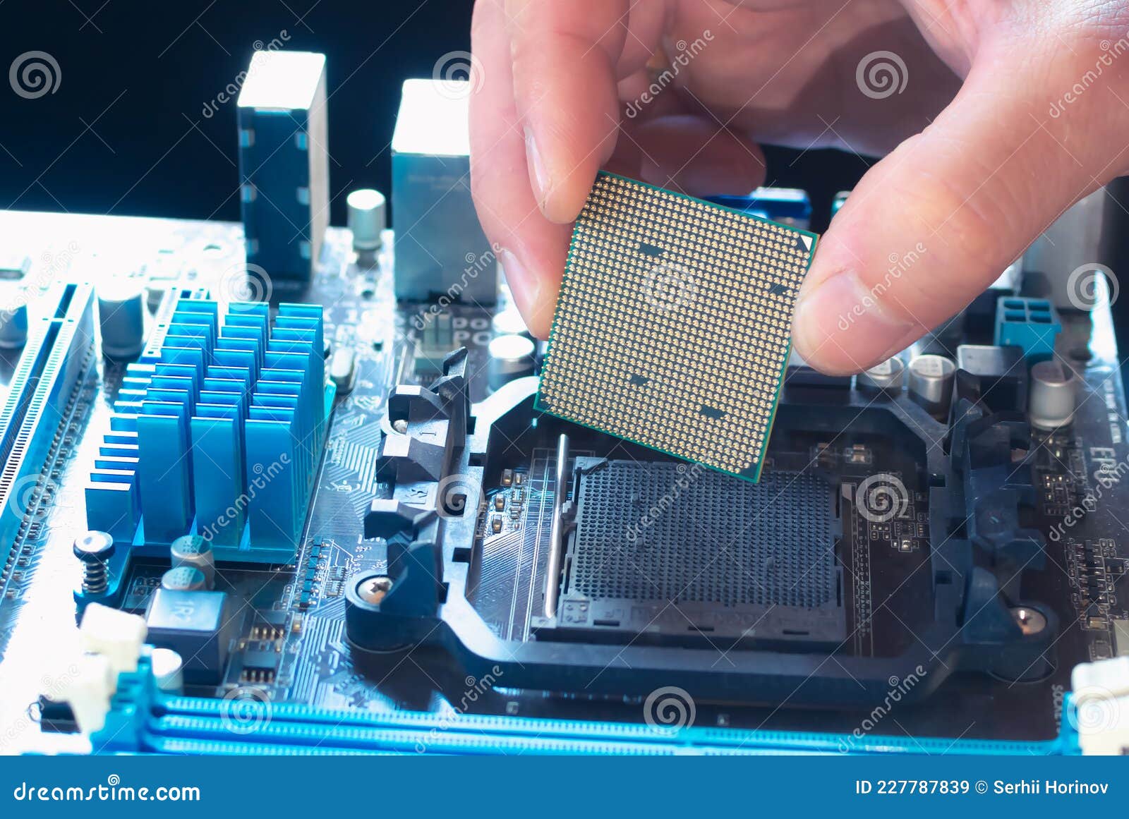 Fixing Motherboard CPU Socket Pins Royalty-Free Stock Photography ...