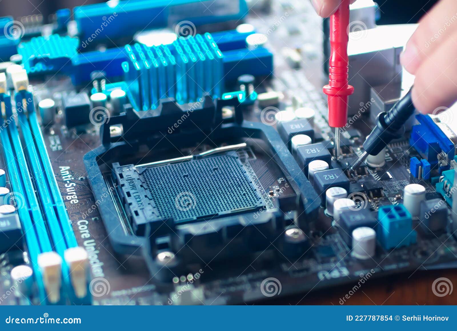 Fixing Motherboard CPU Socket Pins Royalty-Free Stock Photography ...