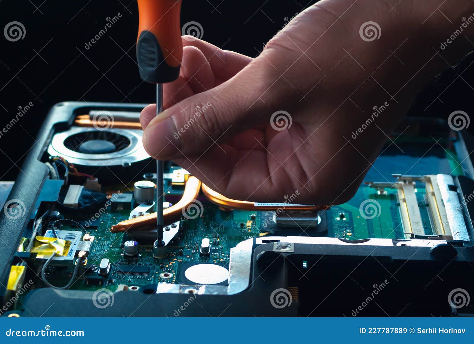 Fixing Motherboard CPU Socket Pins Royalty-Free Stock Photography ...