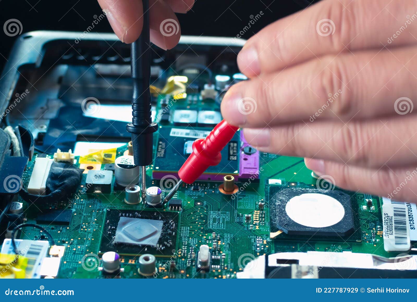 Fixing Motherboard CPU Socket Pins Royalty-Free Stock Photography ...